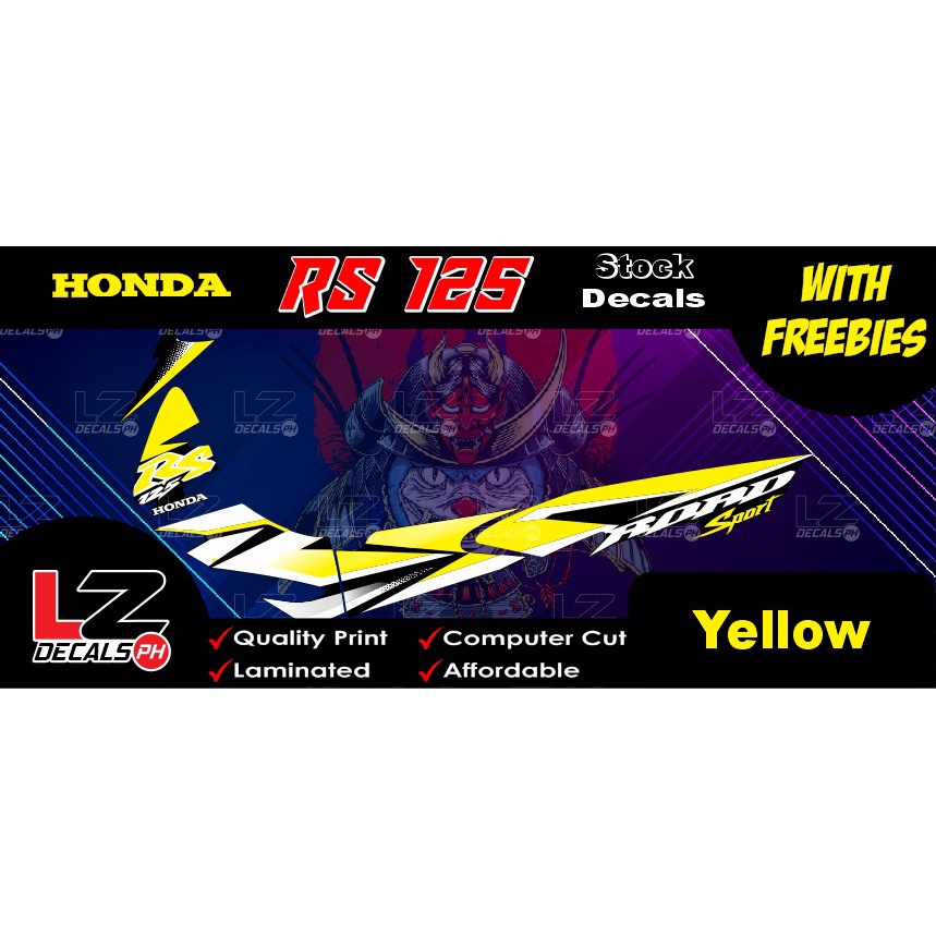 Honda RS 125 Stock Decals / Stickers | Shopee Philippines