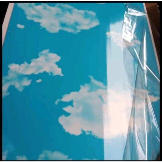 Minimalist pvc Ceiling |Cloud Ceiling | Cloud Pvc Ceiling | Blue Cloud ...