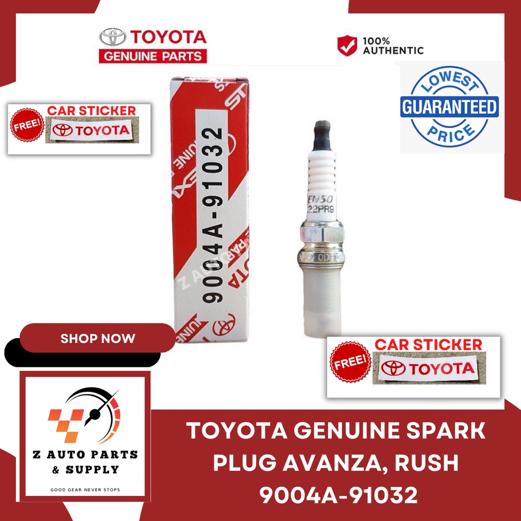 SPARK PLUG AVANZA, RUSH 9004A-91032 TOYOTA GENUINE PARTS *FREE TOYOTA ...