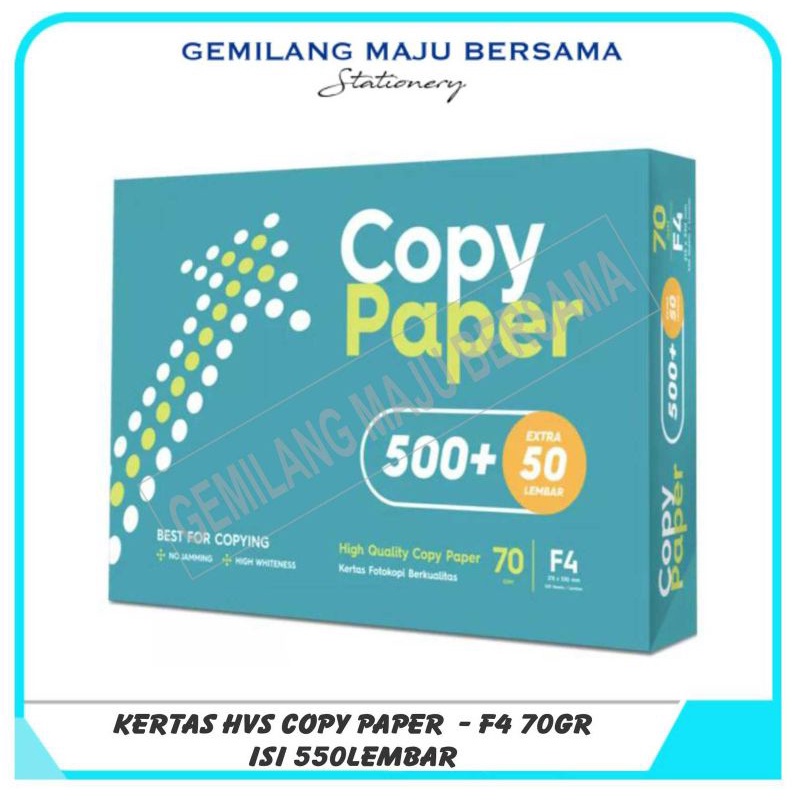 Hvs Copy Paper / CPB F4 70 Grams (CONTENTS 550 lbs) | Shopee Philippines