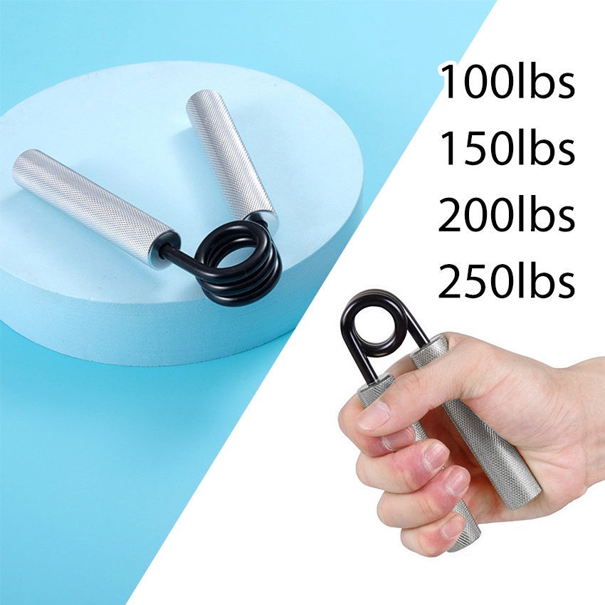 Hand Gripper 100-350lbs Metal Hand Grip Fitness Forearm Muscle Wrist ...