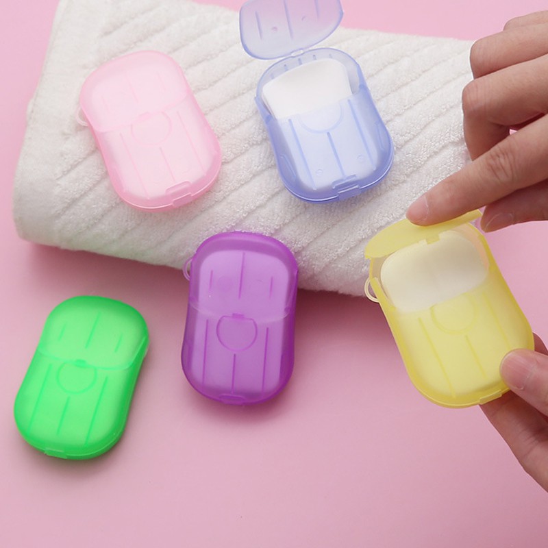 Travel Disposable Soap 1Box 20Pcs tablets hand washing Carry Paper ...