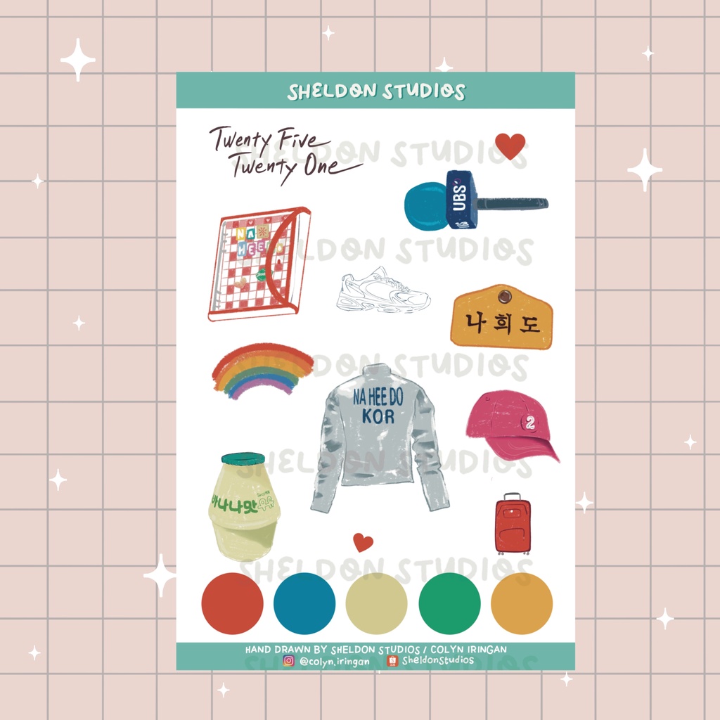 Twenty Five Twenty One Sticker Sheet | Shopee Philippines