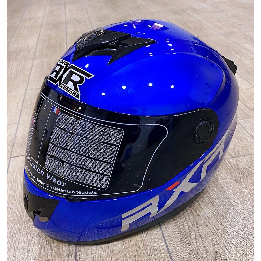 RXR BLACK VISOR With ICC K691-2 Full Face Helmet For Adult size large WITH BPS sticker | Shopee ...