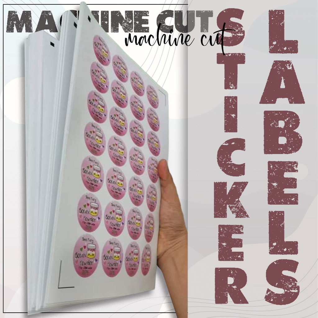 STICKER LABEL PRICE IS PER SHEET | Shopee Philippines