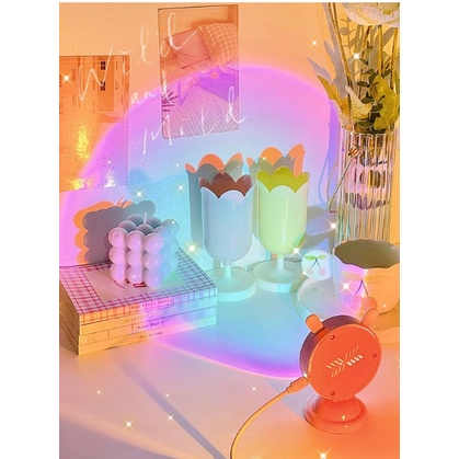 Pink atmosphere light sunset red sunset light projection sunset small ...