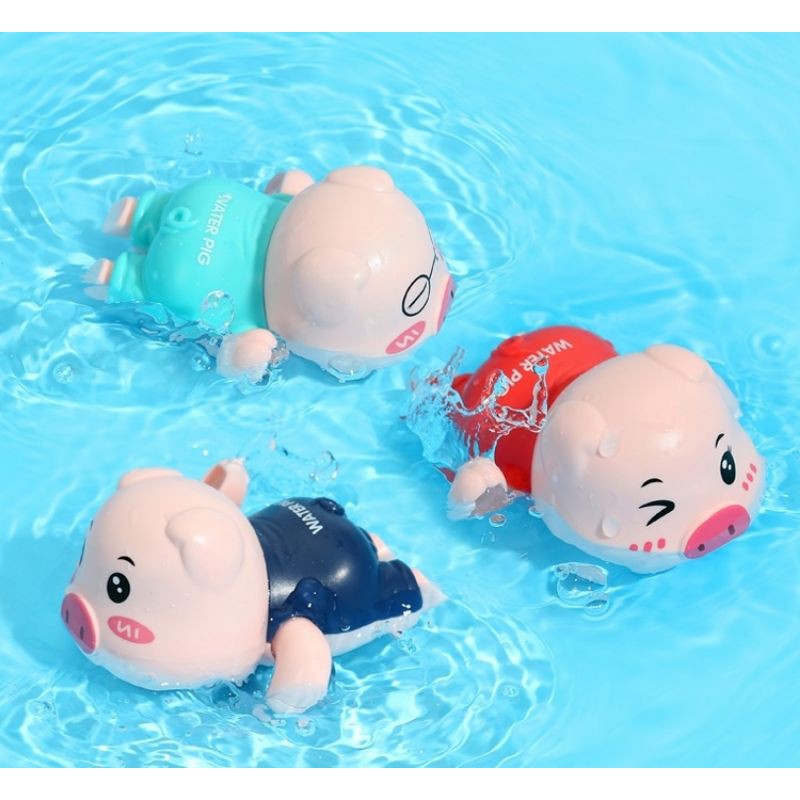 Water toy Bath Toys cute pig funny clockwork pig | Shopee Philippines