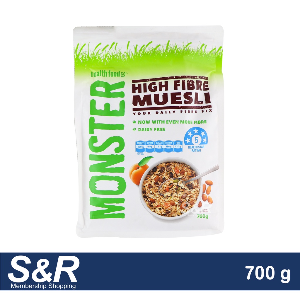 Monster Health Food Co. High Fibre Muesli Cereal 700g | Shopee Philippines