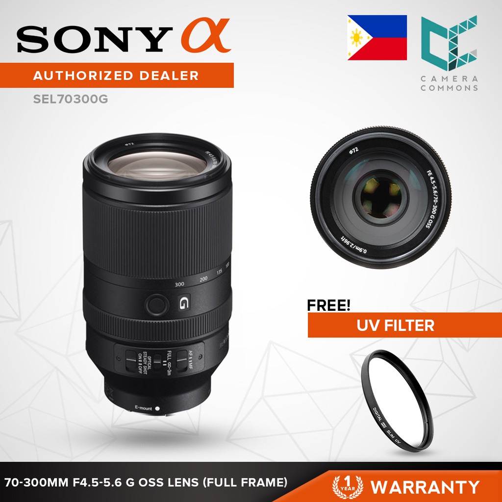 Sony SEL70300G/ FE 70-300mm F4.5-5.6 G OSS Lens | Shopee Philippines