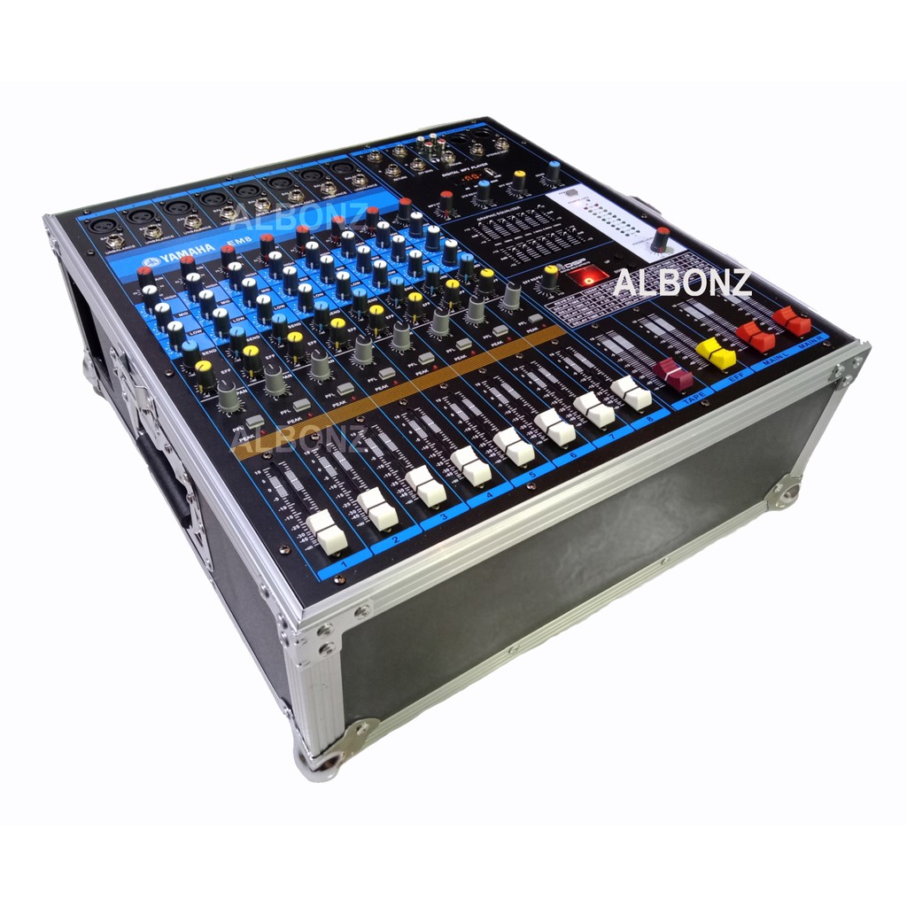 Yamaha EM8 (8 Channel) DSP Echo Professional Powered Mixer With Built ...