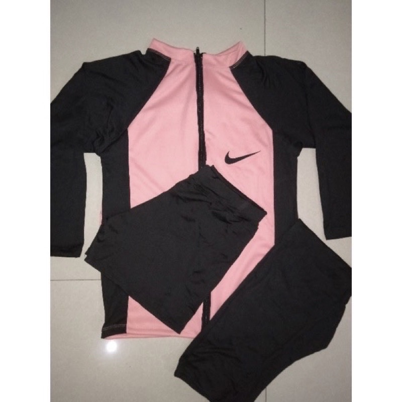 rush guard terno Top zipper + shorts+ pants | Shopee Philippines