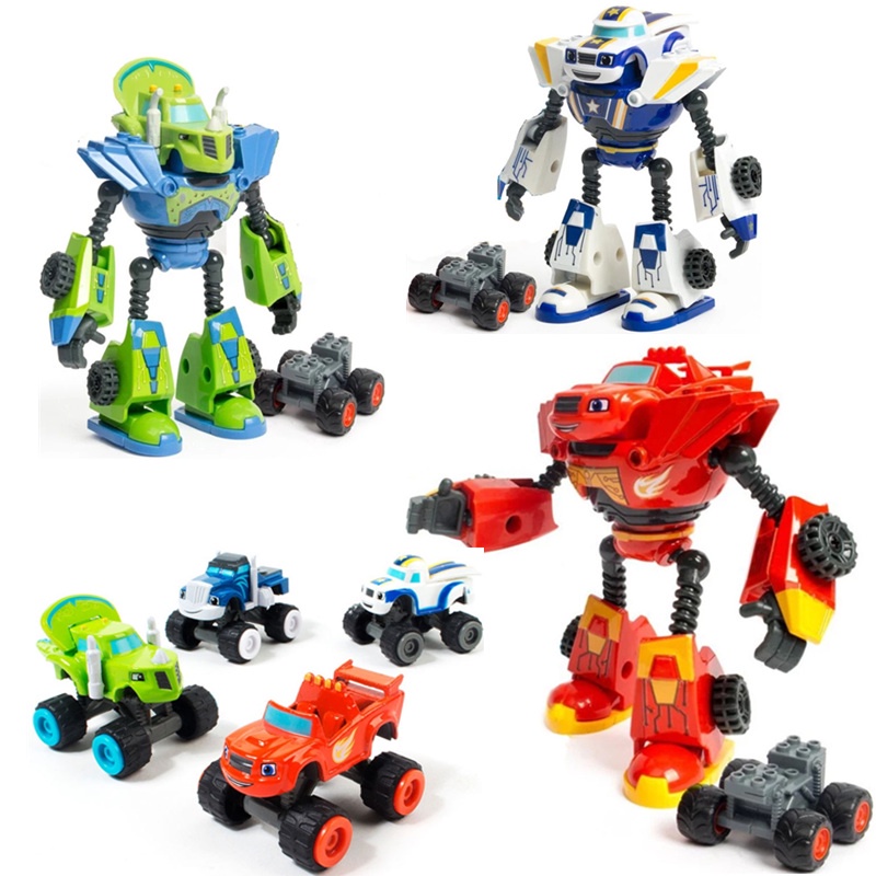 Blaze and the Monster Machine Toys for Kids Transformable Robot Alloy ...