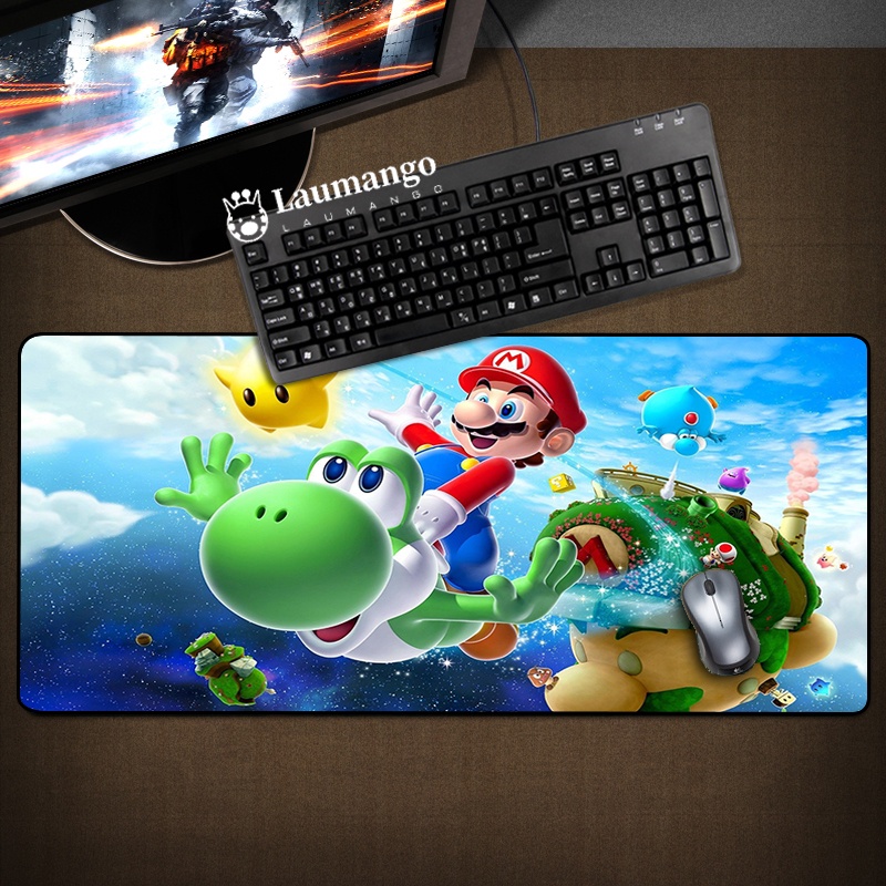 Mouse Mats Super Mario Large Pad Anime Gamer Desk Mat Mousepad Gaming ...