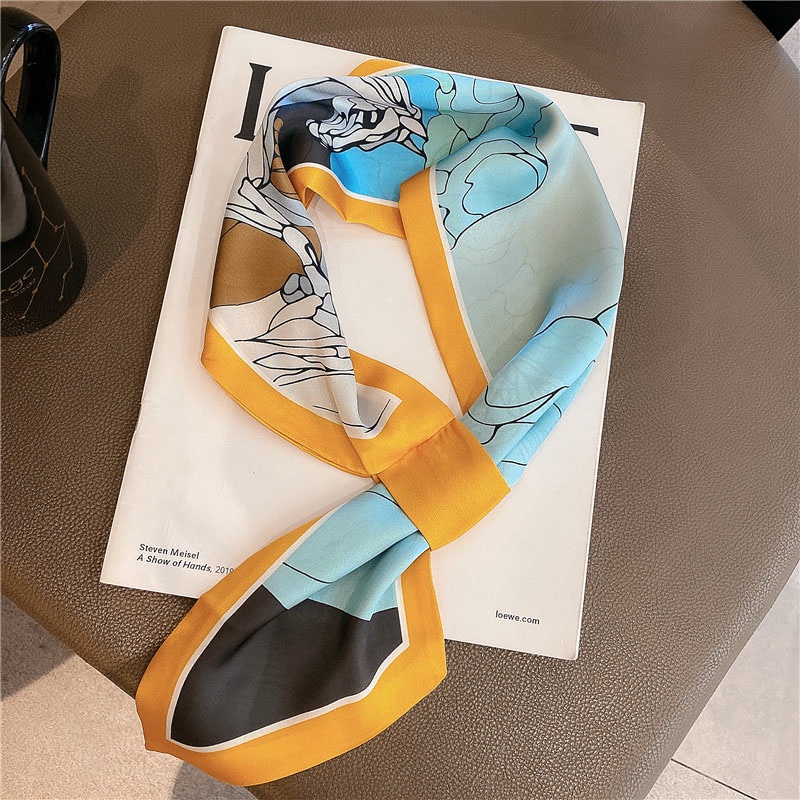 Print Satin Head Scarf/Hair Bands for Girls/Body Glitter Turban ...