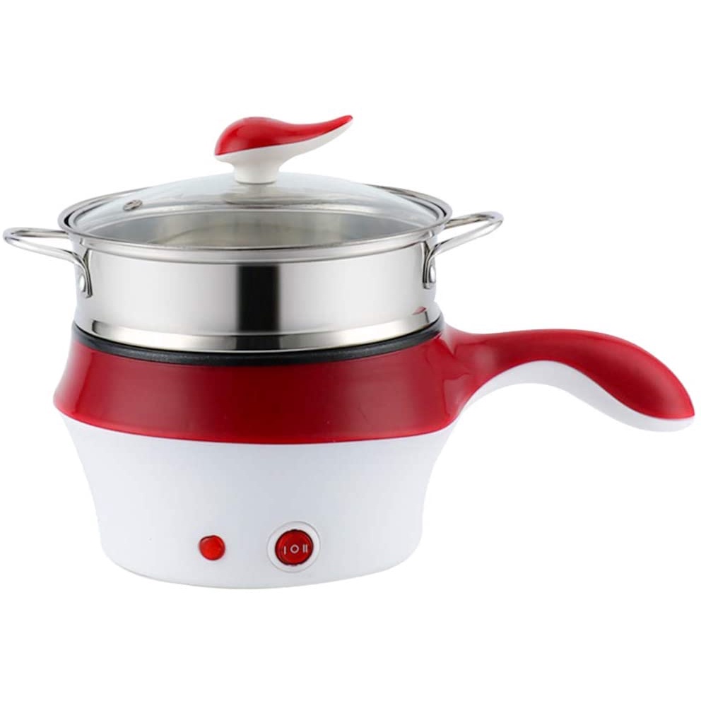 18 cm Random Color Electric Cooking Pot Double-layer Hot Pot with ...