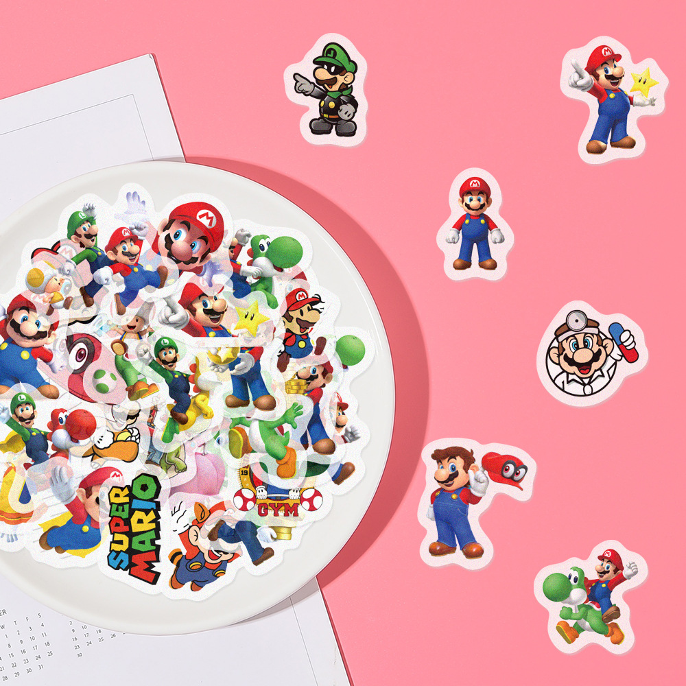 Super Mario Handbook Stickers and Paper Sulfuric Acid Paper DIY ...
