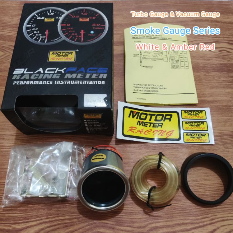 Motor Meter Racing 2 inch Turbo Gauge and Vacuum Gauge Smoke Gauge ...