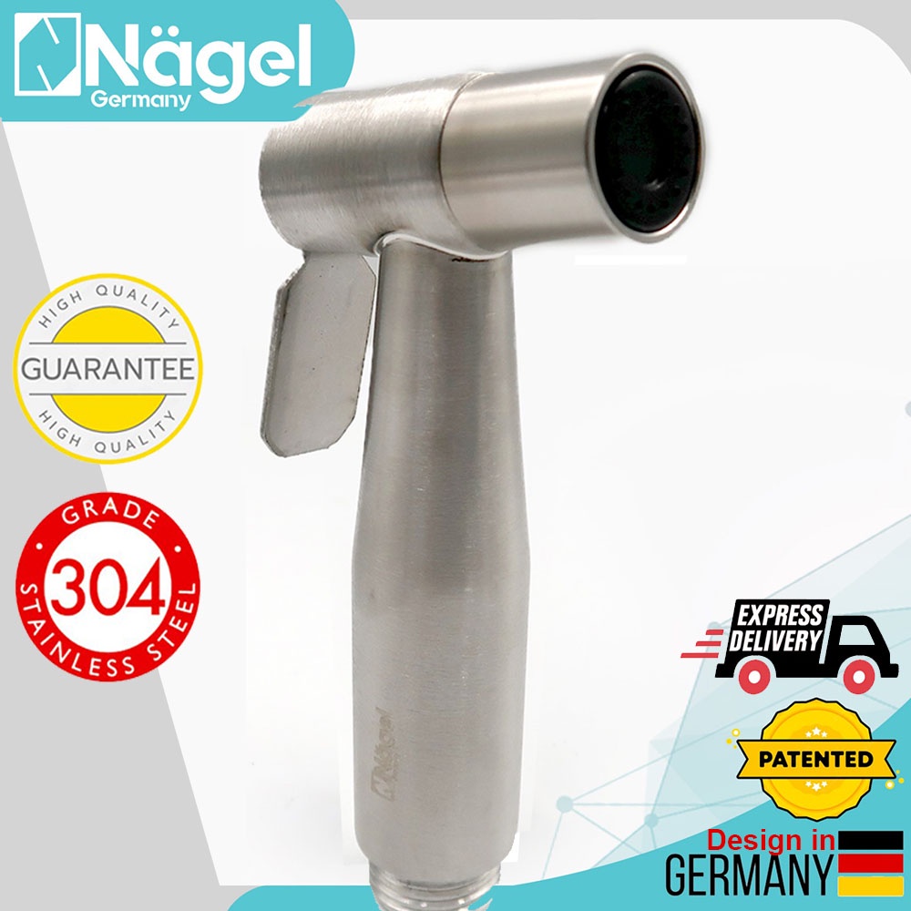 NAGEL High Quality 304 Stainless Handheld Bidet Spray (1/2") German ...