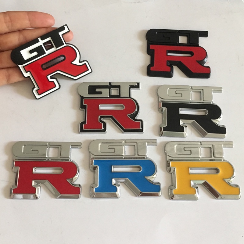 3D Metal Letters Logo Emblem Badege Decals GTR Stickes for Nissan G32 ...
