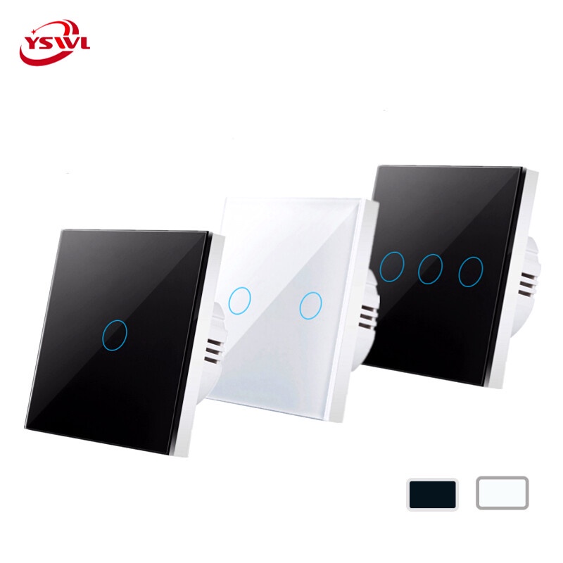 YSVWL Wall Touch Sensor Light Switch No need neutral line Tempered ...