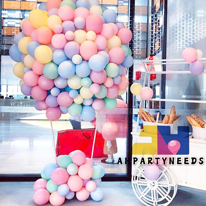 25Pcs/100Pcs Size 12 Inches Macaron Color Pastel Latex Candy Balloon ...