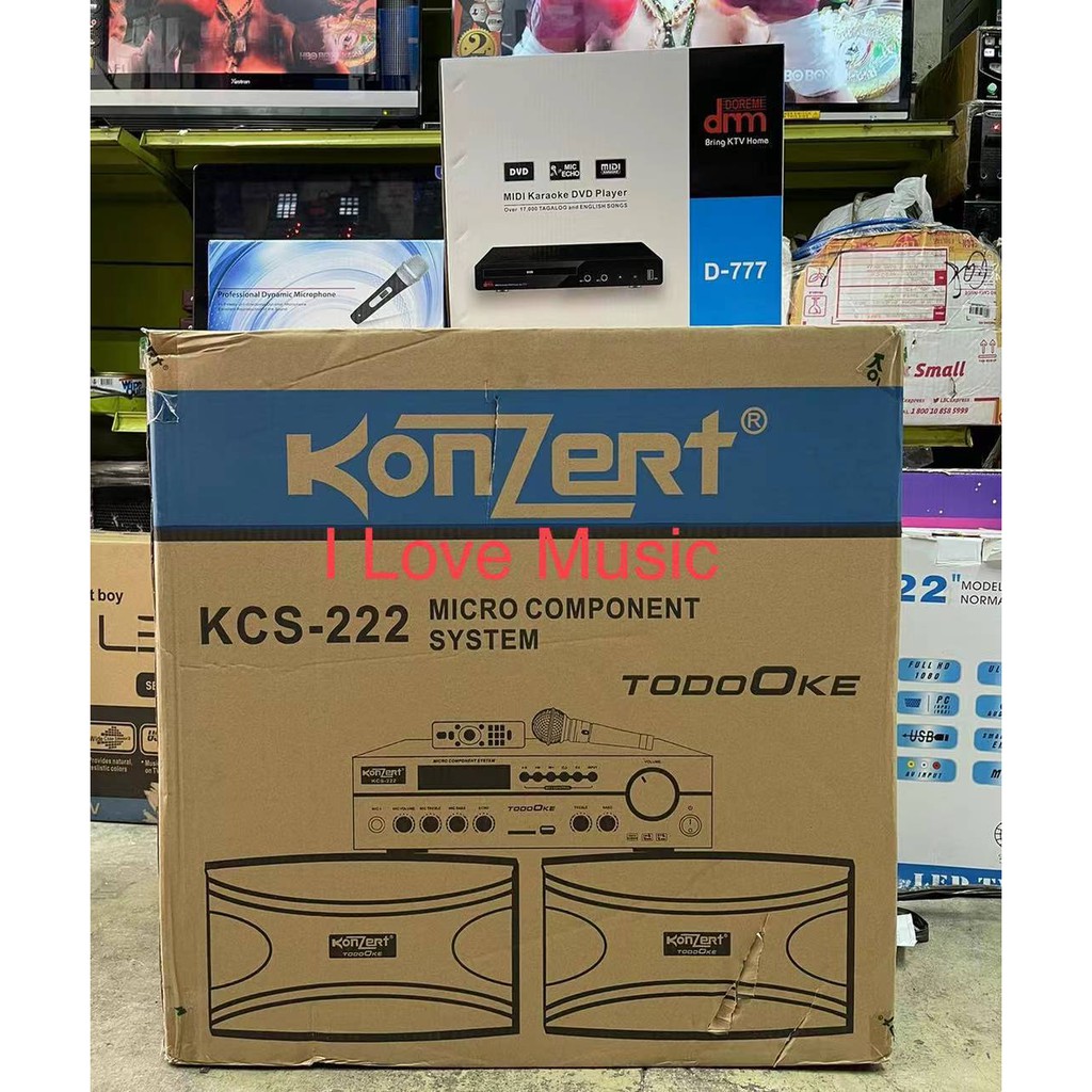 Megapro D-777 Videoke Player with KCS-222 Speaker and Amplifier Set ...