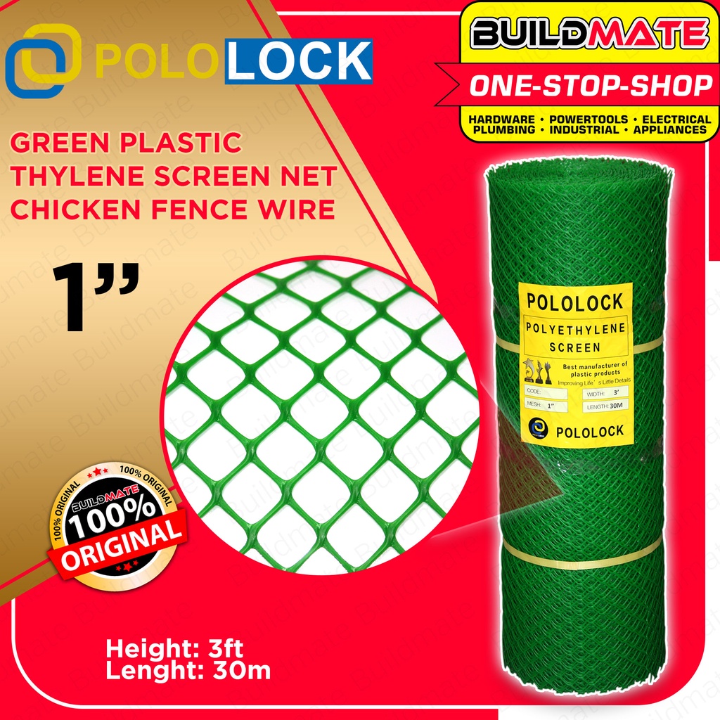 Green Plastic Polyethylene Screen Net Wire 3 ft 1" •BUILDMATE• | Shopee ...
