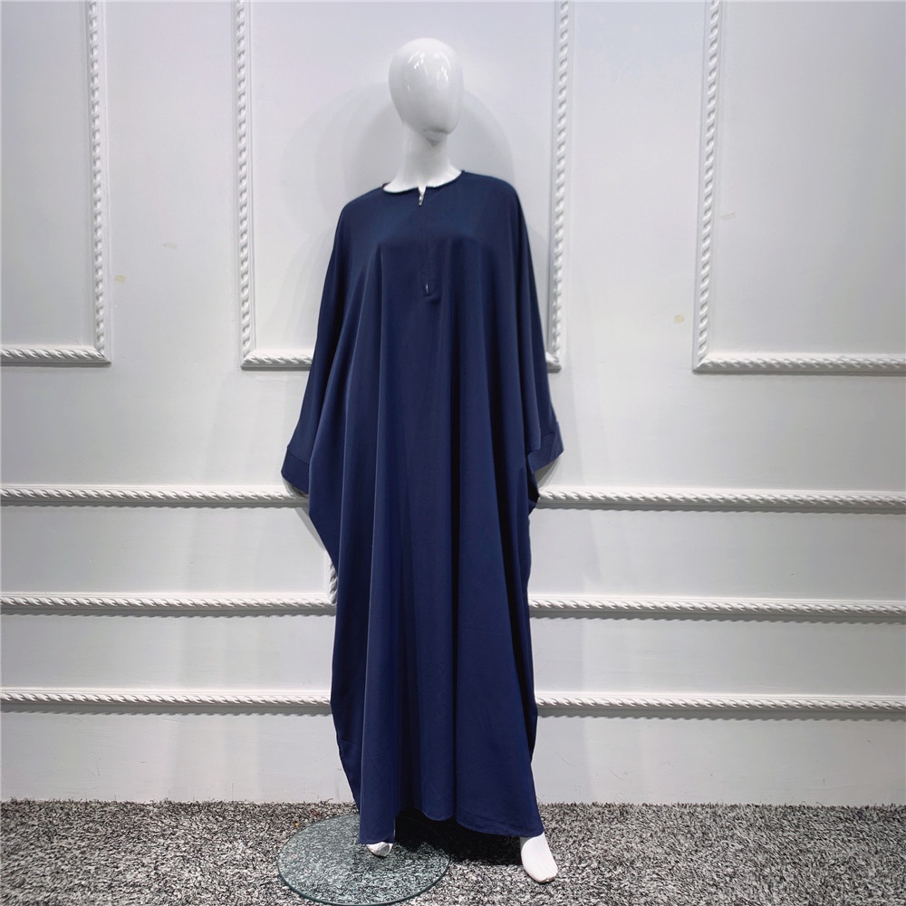 15 Colors Muslim Baju Kelawar Women Prayer Dress Batwing Islamic Abaya ...