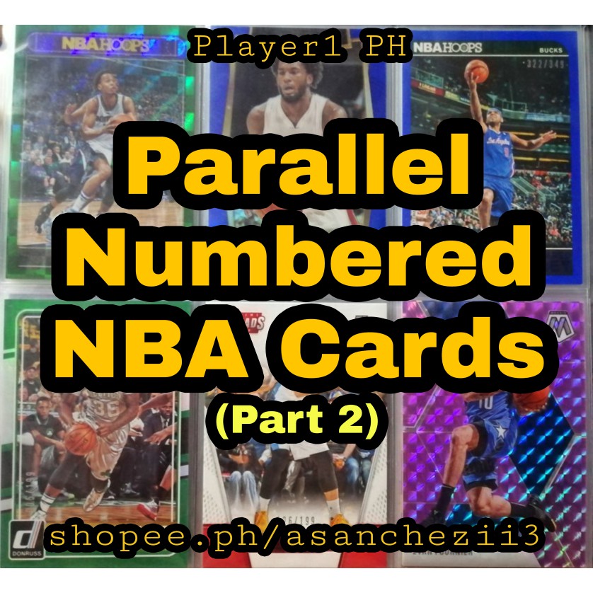 Numbered Parallel NBA Cards (Part 2)(Check Variations)(Rare/Limited ...