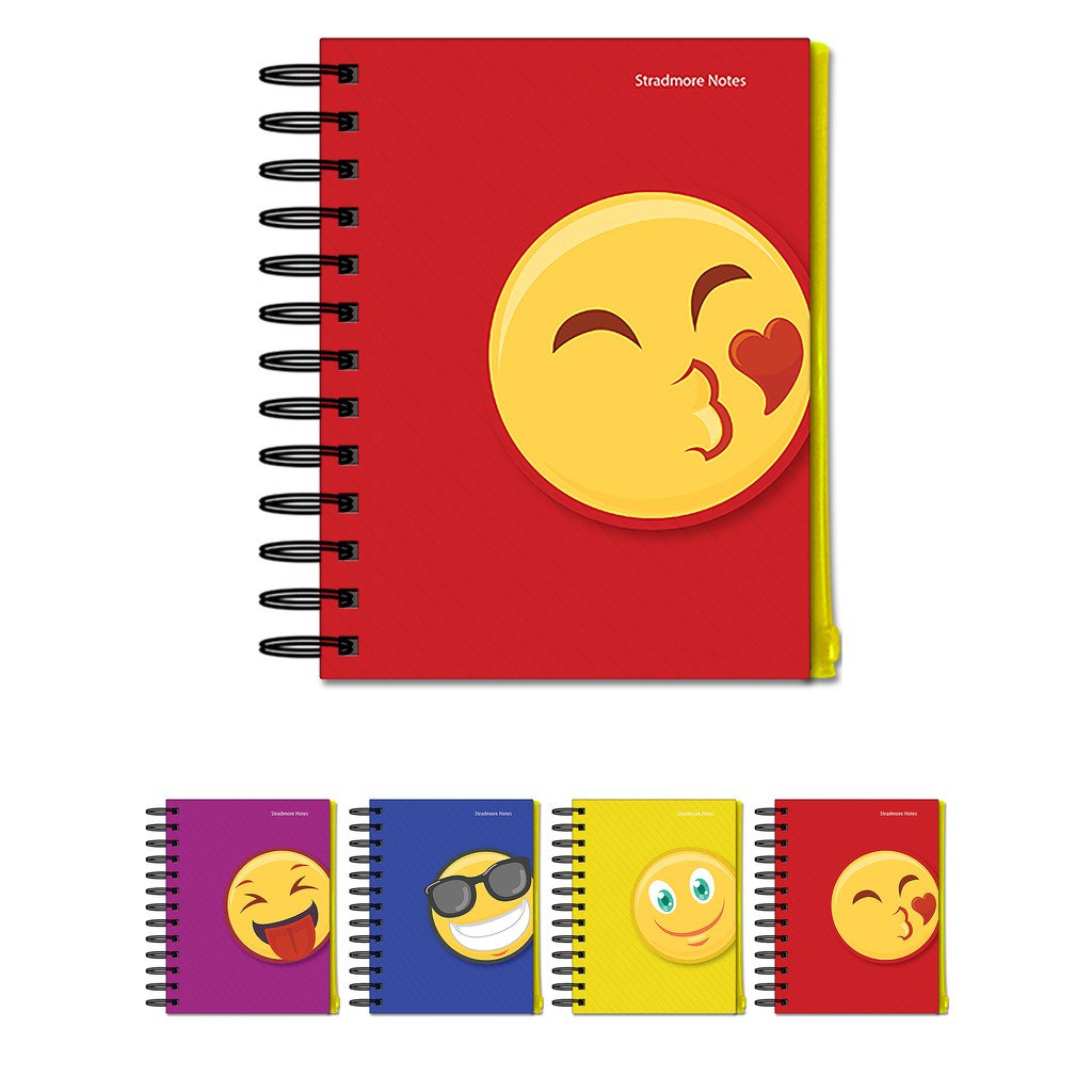 Stradmore Emoji Double Loop Zipbook S19 15 x 20.5 cms (Assorted Only ...