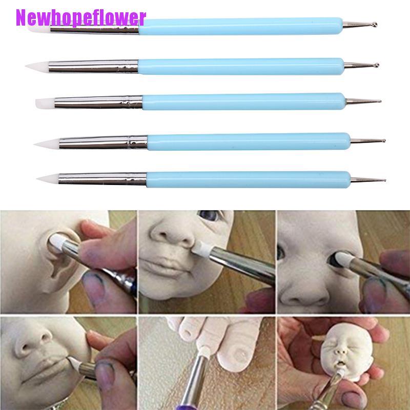 CKFR 5Pcs/Set 2 Way Pottery Clay Ball Tools Diy Sculpting Polymer ...