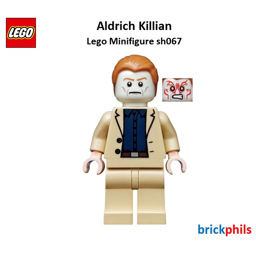 Lego Minifigure sh067 Aldrich Killian | Shopee Philippines