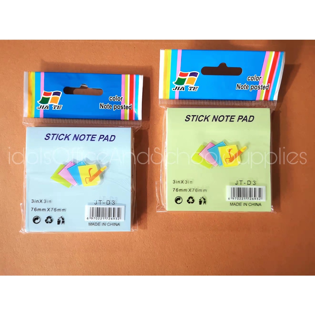 Sticky Note Pastel/neon Color | Shopee Philippines