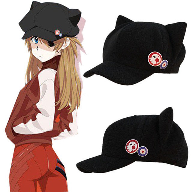 cap for women Berets Anime Neon Genesis Evangelion EVA Tomorrow Xiangli ...