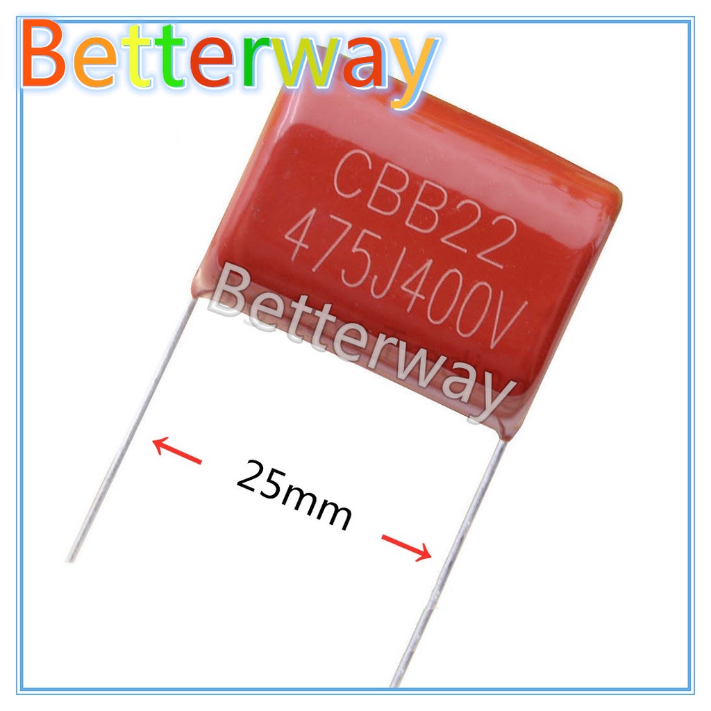 5pcs CBB Capacitor 475J 400V 475 4.7uF CBB21 CBB22 Metallized ...