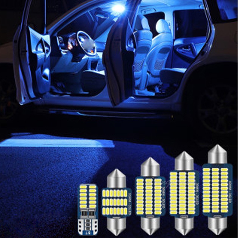 12pcs LED Interior Map Dome Trunk Light Kit Canbus Car Lighting For ...