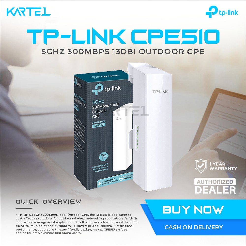 TP-Link CPE510 5GHz 300Mbps 13dBi Outdoor CPE | Shopee Philippines