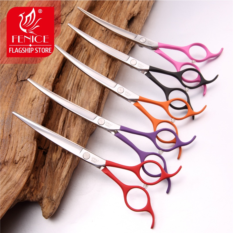 Fenice professional 6.5 inch pet curved scissors in dog scissors ...
