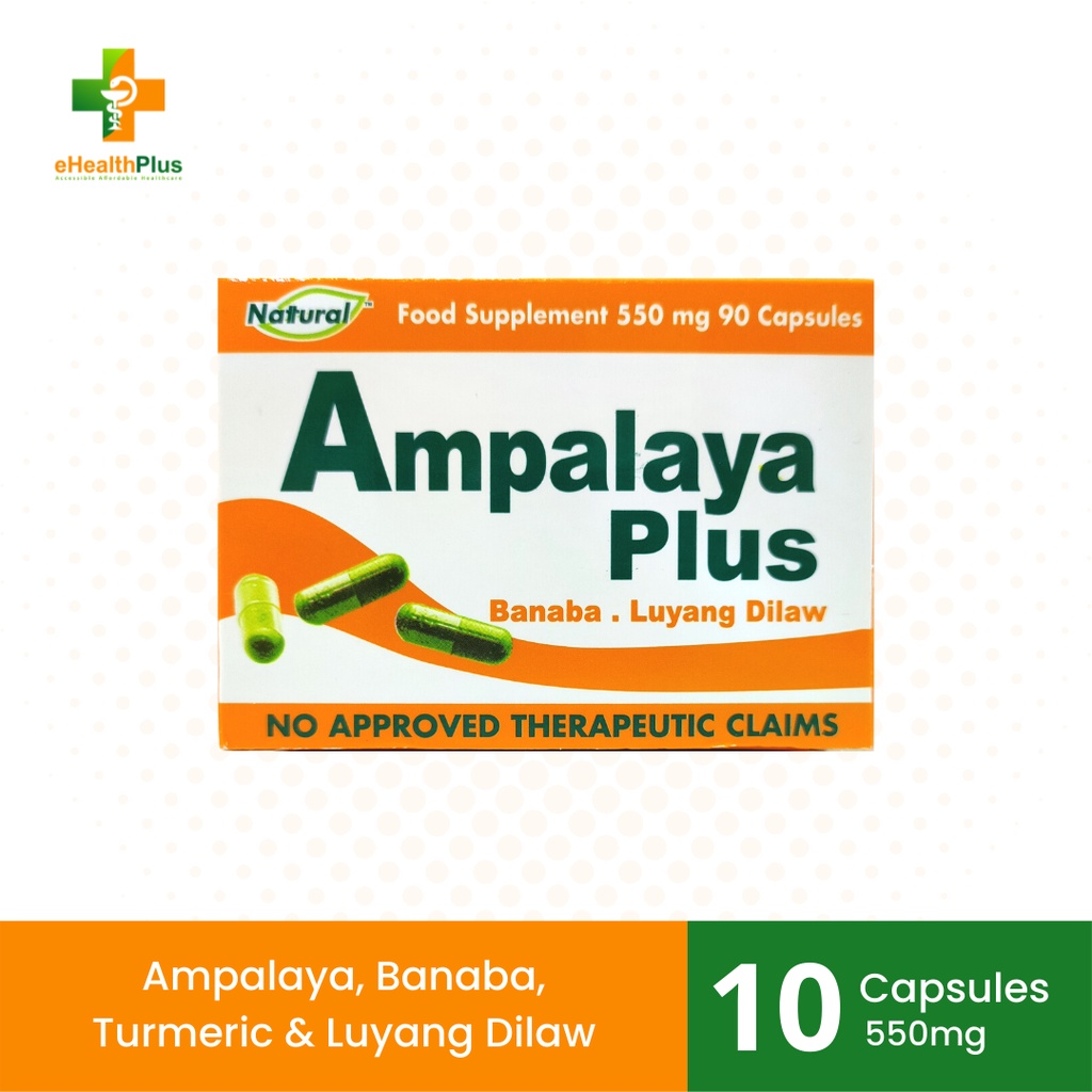 Ampalaya Plus (Ampalaya, Banaba, Luyang Dilaw, Turmeric) Capsule 10's ...