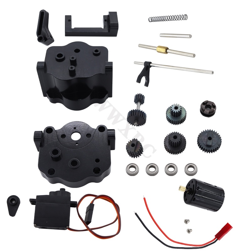 Full Metal Gearbox Gear 2 Speed Super Large Torque 370 Motor with Servo ...