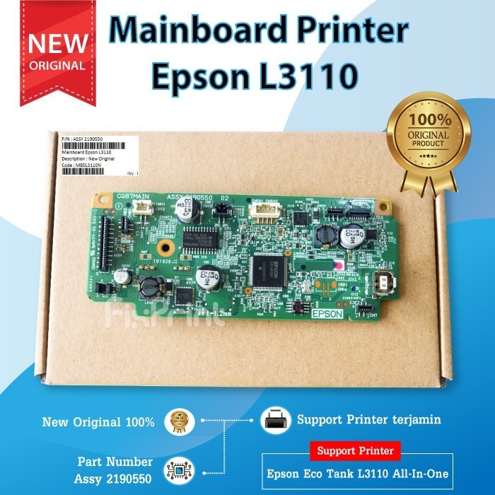 Original Epson L3110 Mainboard Printer Motherboard L3110 L-3110 FPTS343 ...