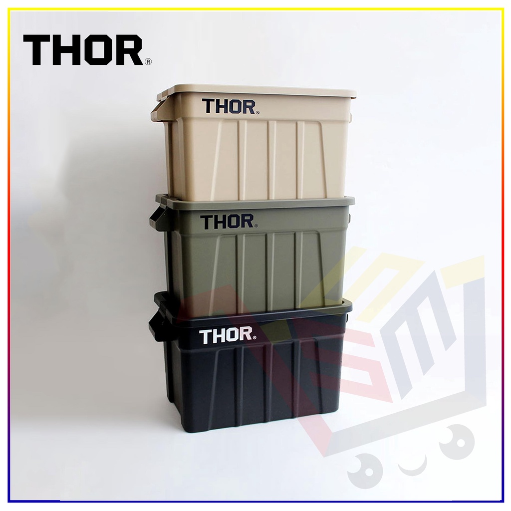 THOR® 75L Storage Box with Lid/Container Box/Stackable Storage Box ...