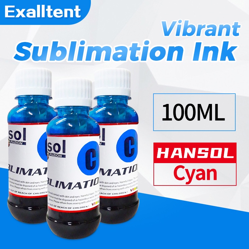 Hansol Sublimation Ink Vibrant 100ml ( Black / Yellow / Cyan / Magenta ...