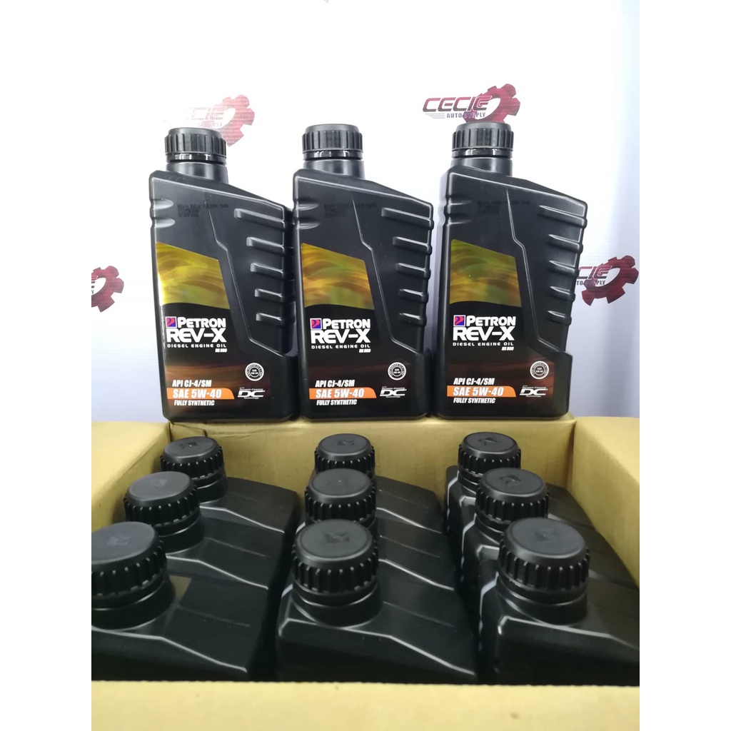 Petron Rev X RX800 SAE 5W-40 Diesel Engine Oil Fully Synthetic 1L 12pcs ...