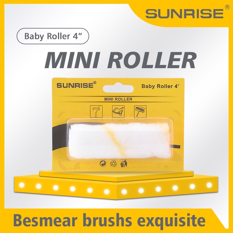 Paint Roller Mini Cotton Refill 4“ Baby Roller Refill | Shopee Philippines