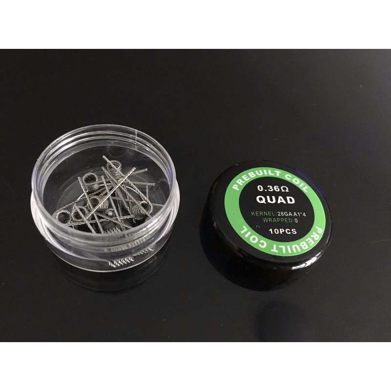 10Pcs/Box Prebuild Coil Wire for RDA RTA RBA Alien Clapton Flat Twisted ...