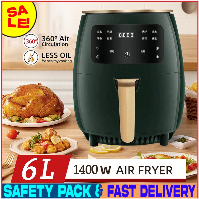 6L Multifunct electr cooker oil-free Air Fryer Automatic Lazy Small ...