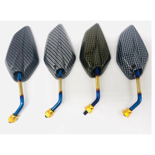 Universal titanium Side Mirror Short Stem | Shopee Philippines