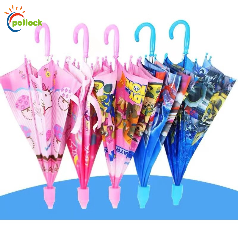 Children's Tela Umbrella Character Design with Fiber Non Dripping ...