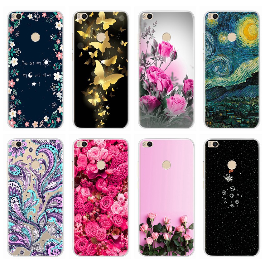 Xiaomi MI MAX 2 Printed Case Soft Silicone TPU Back Cover Xiaomi Mi ...